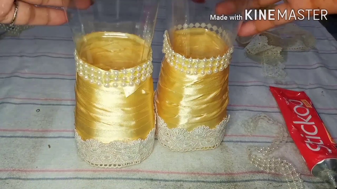 DIY easy and simple idea of home decor by recycling . - YouTube