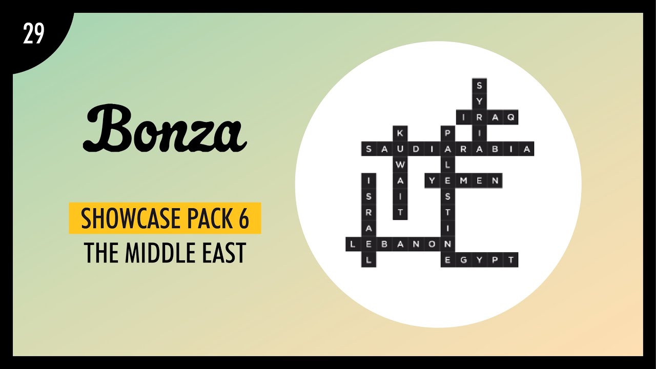 Bonza Word Puzzle | Showcase | Pack 6 | The Middle East - YouTube