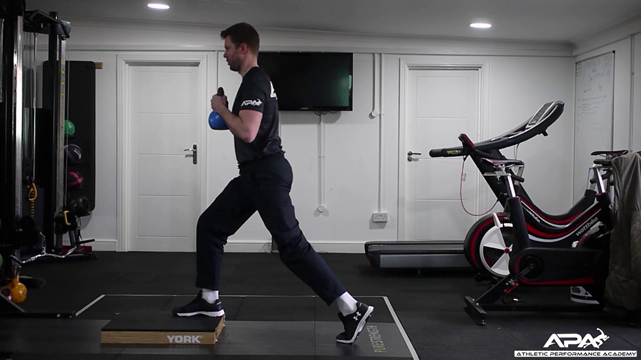 KB Deficit Split squat - YouTube