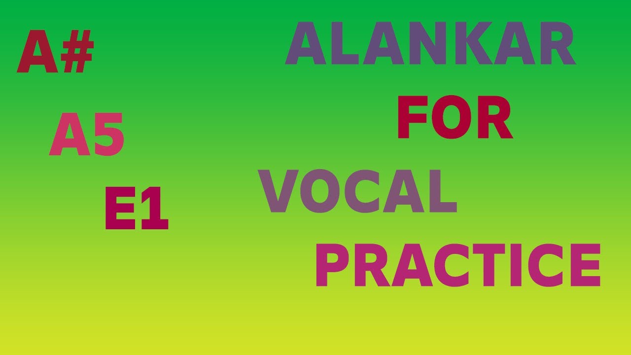 Alankar Series | Edition 1 | Alankar 5| Scale A# | For Females | Ustad ...