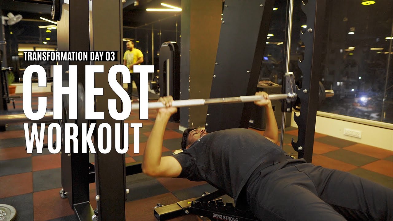 TRANSFORMATION DAY 04 | CHEST & TRICEP WORKOUT | - YouTube