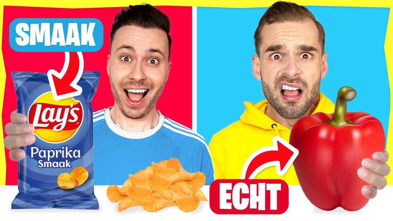 SMAAK Versus ECHT ETEN! *Voedsel Challenge* - YouTube