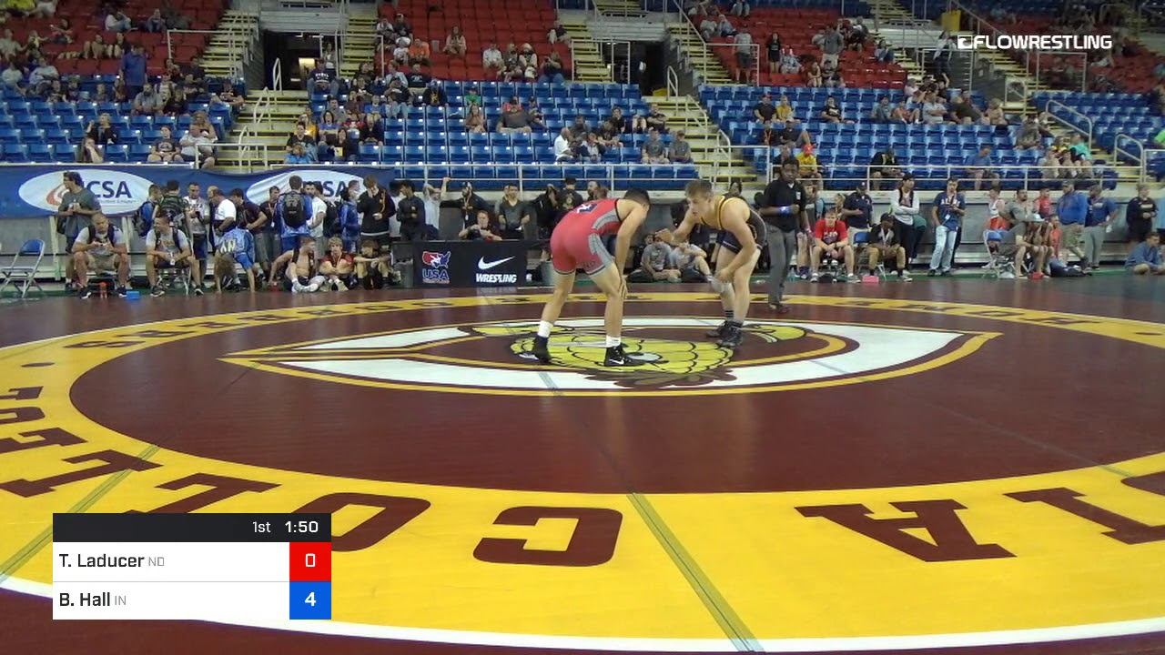152 Lbs Cons 64 2 Tate Laducer North Dakota Vs Bryer Hall Indiana - YouTube