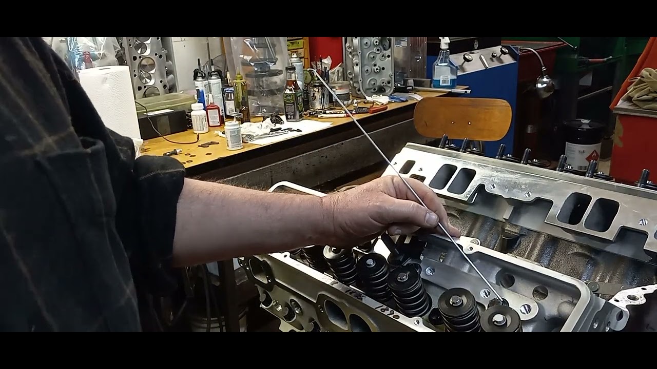small block chevy 383 making profiler heads fit - YouTube