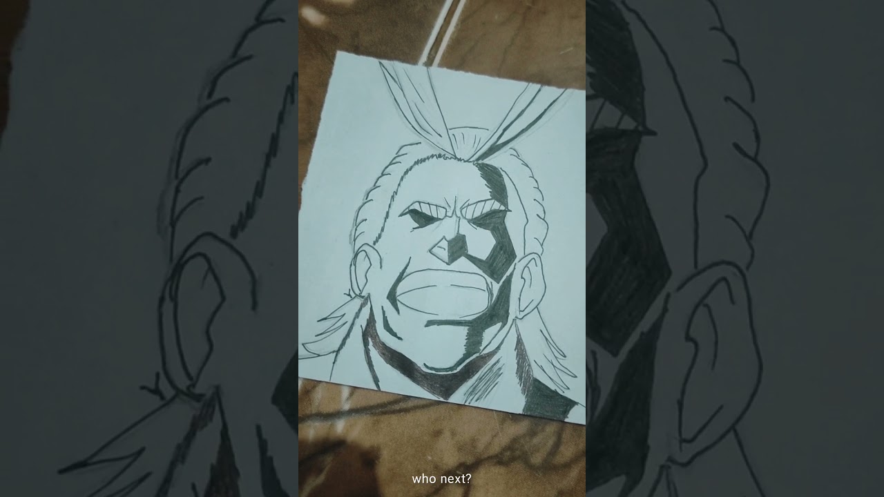 all might drawing - YouTube