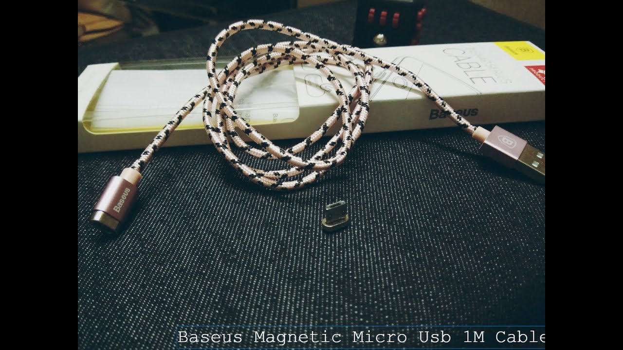 Baseus Magnetic Micro USB Cable 1M Charging Data Cable [Unboxing and ...