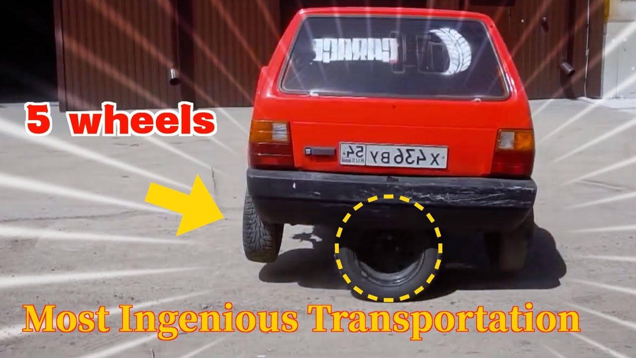 Top 10 Ingenious Transportation Devices! A Car with an Extra Wheel, a ...