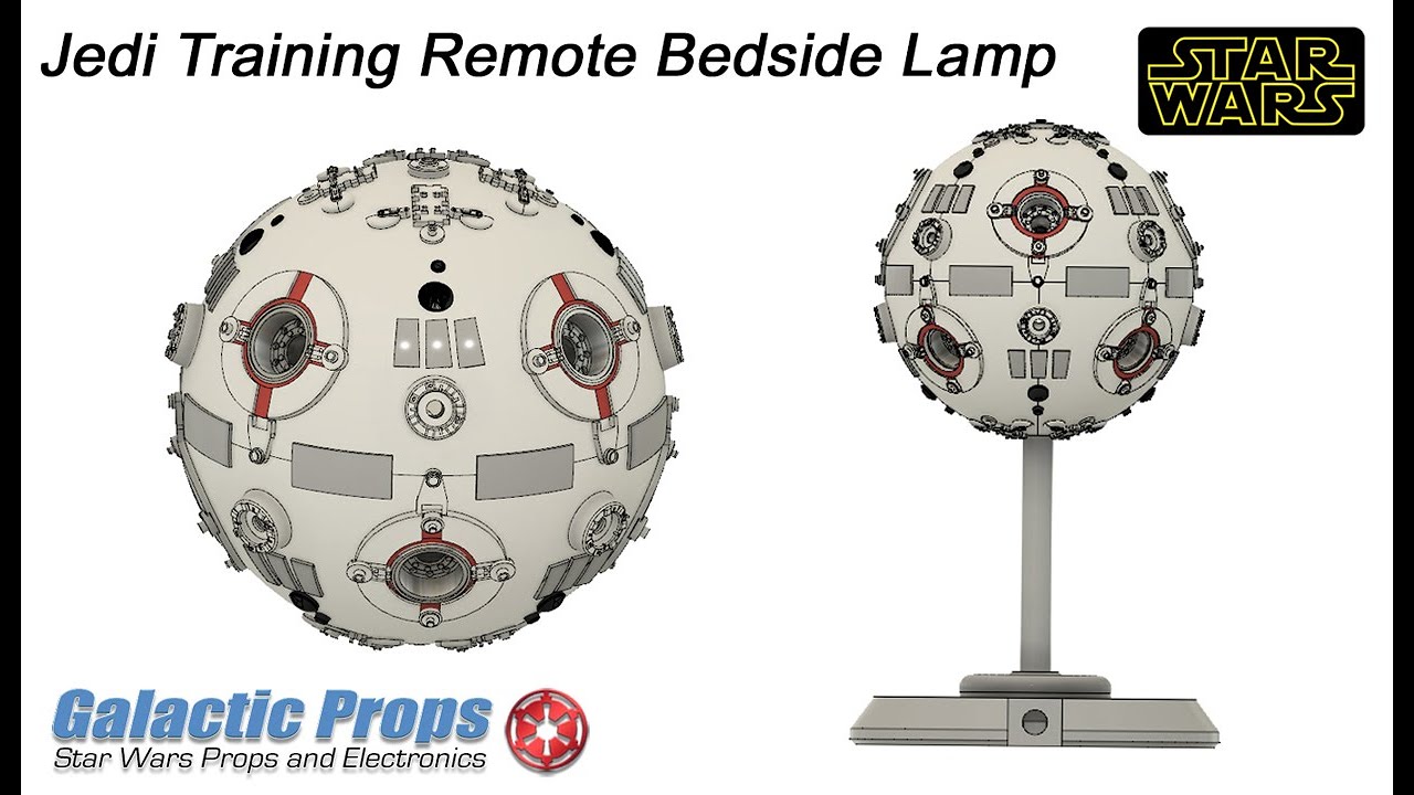 3D Printed Star Wars Jedi Training Remote Bedside Light - YouTube