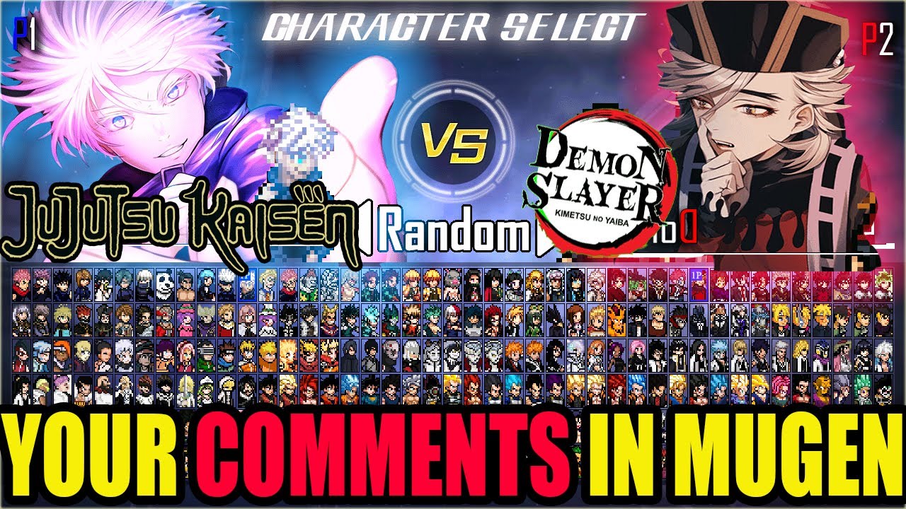 Gojo Vs ANIME -YOUR FIGHTS in MUGEN JUMP FORCE - YouTube