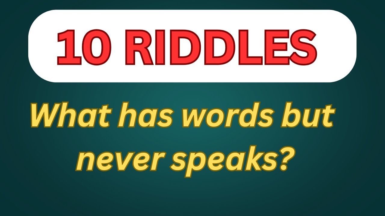 10 Mind-Boggling Riddles That Will Test Your Brain! - YouTube