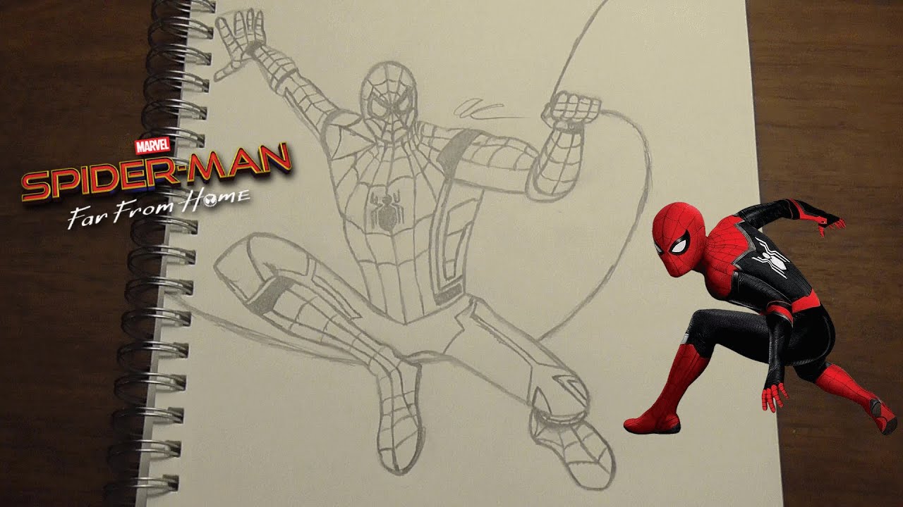 Spider Man Speed Drawing from Spider-Man Far From Home - YouTube