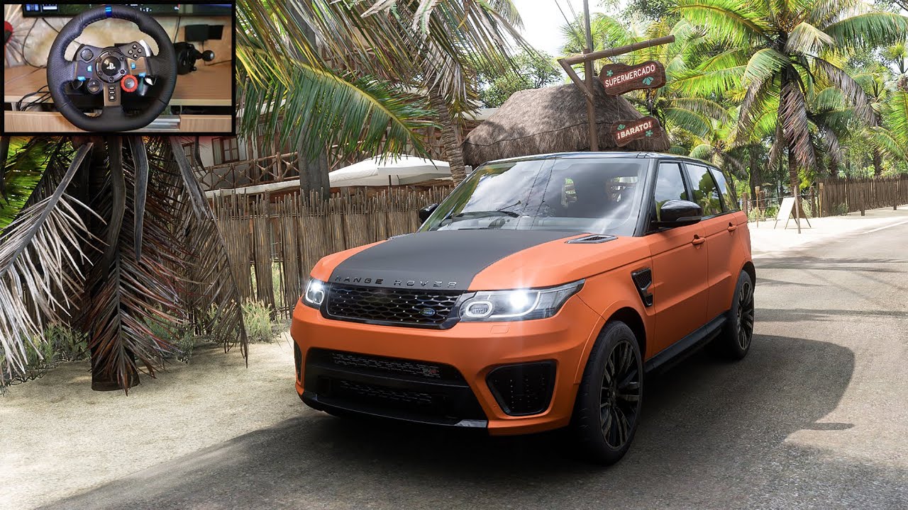 Commanding Landscape: Range Rover Sport SVR Unleashed in Forza Horizon ...