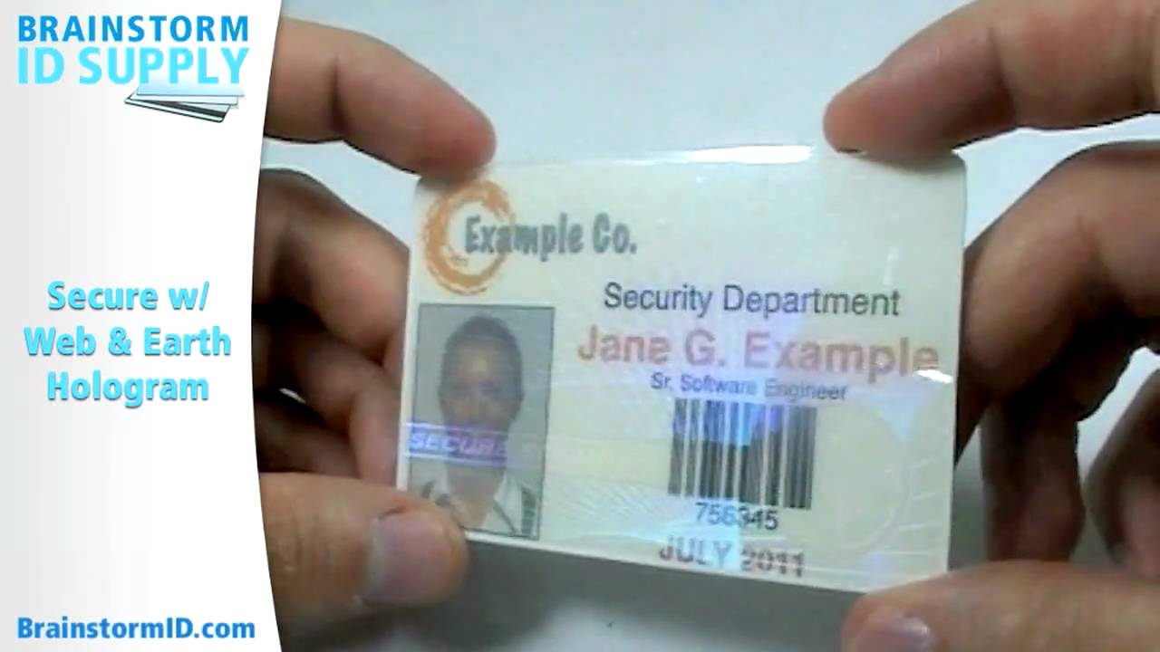 Secure with Web & Earth ID Hologram Overlay - YouTube