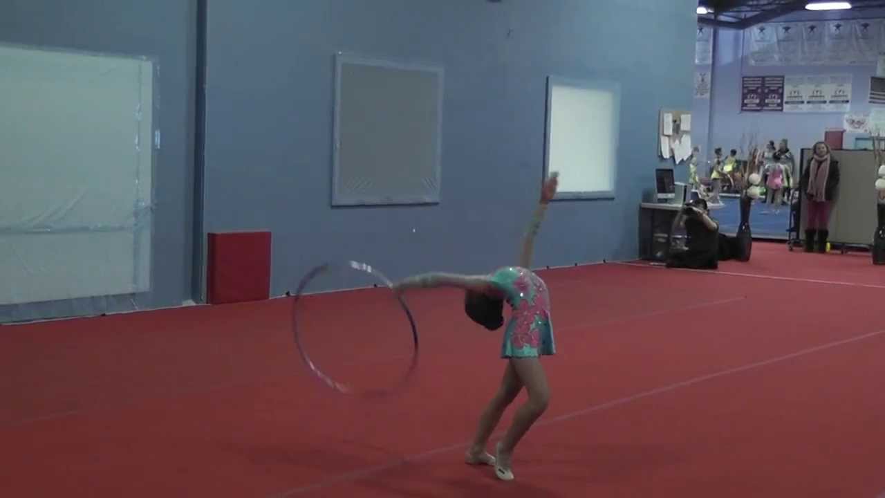 Rhythmic Gymnastics Level 4 hoop routine - YouTube
