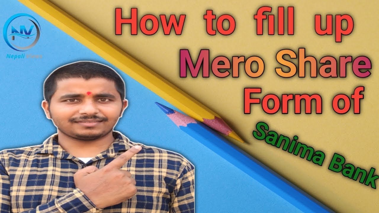 How to fill up Mero Share form | how to fillup Mero Share form by ...