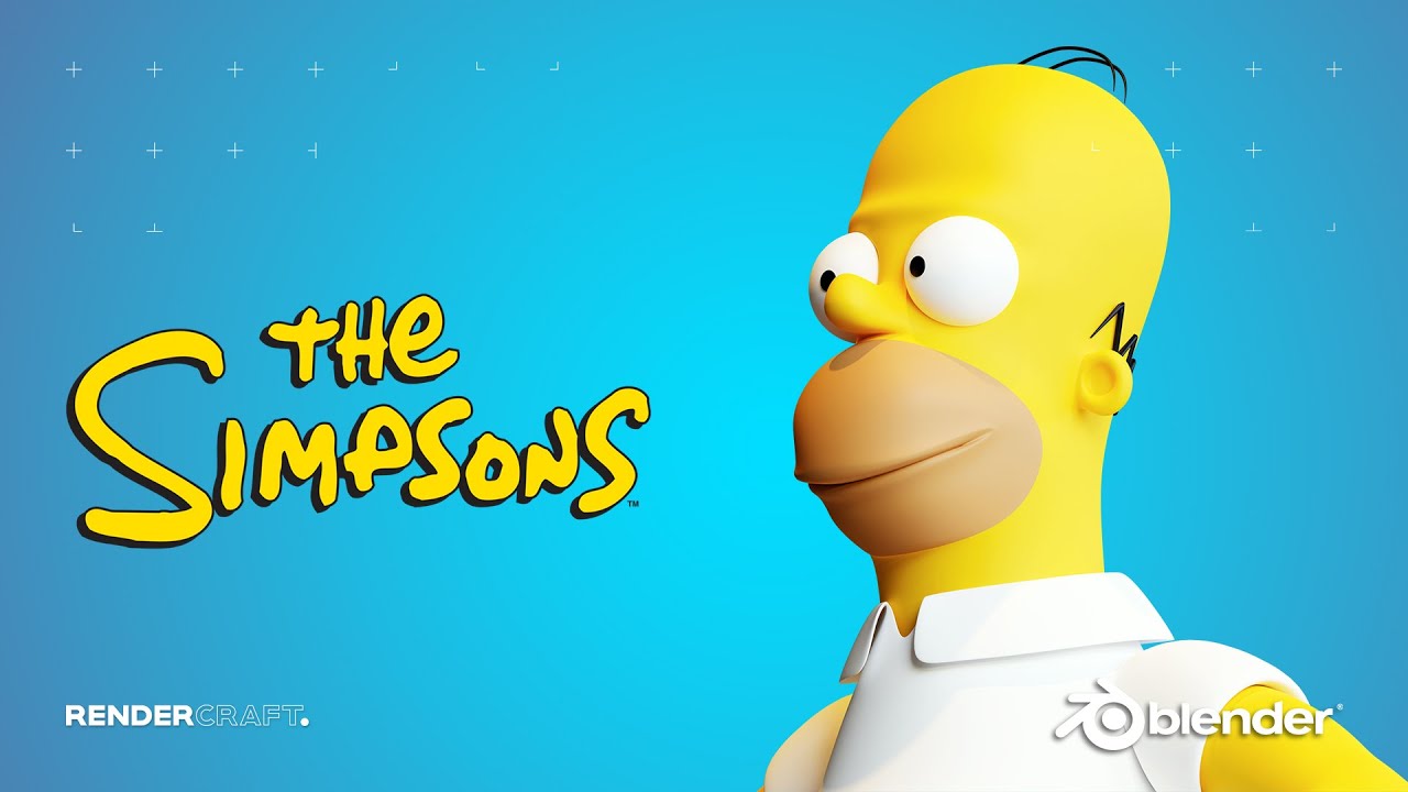Homer Simpson 3D Character Modeling Course | Blender Academy - YouTube