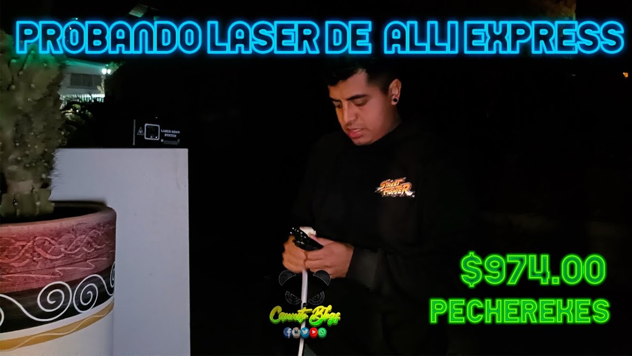 PROBANDO LASER DE ALLI EXPRESS - YouTube