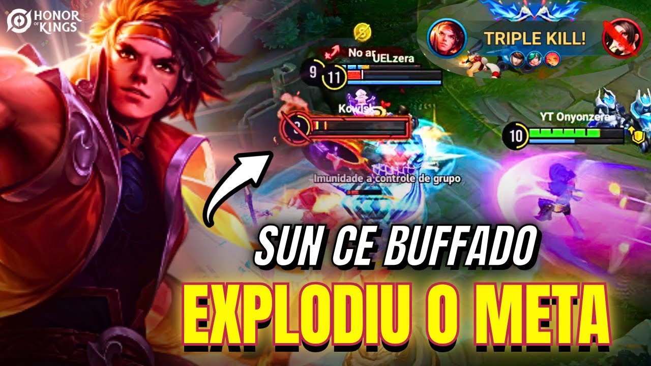 SUN CE BUFFADO EXPLODIU GERAL - Build Surreal no Meta - Honor of Kings ...
