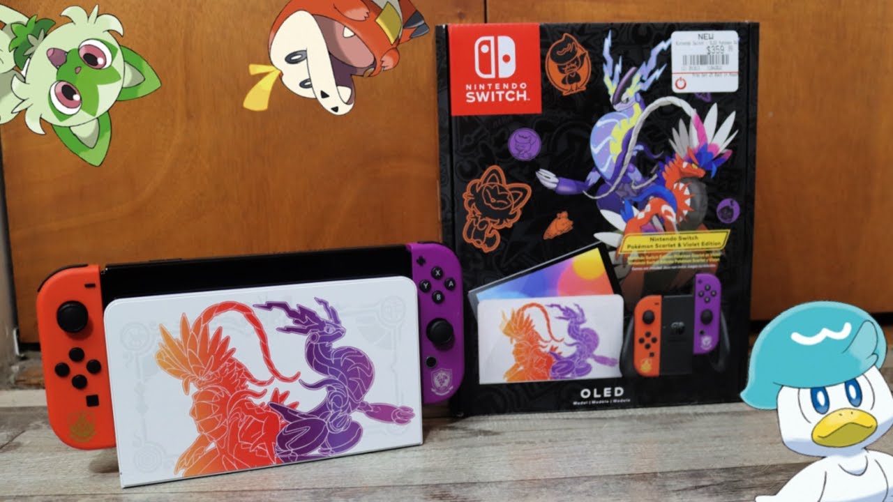 Nintendo Switch OLED: Pokémon Scarlet & Pokémon Violet *LIMITED EDITION ...