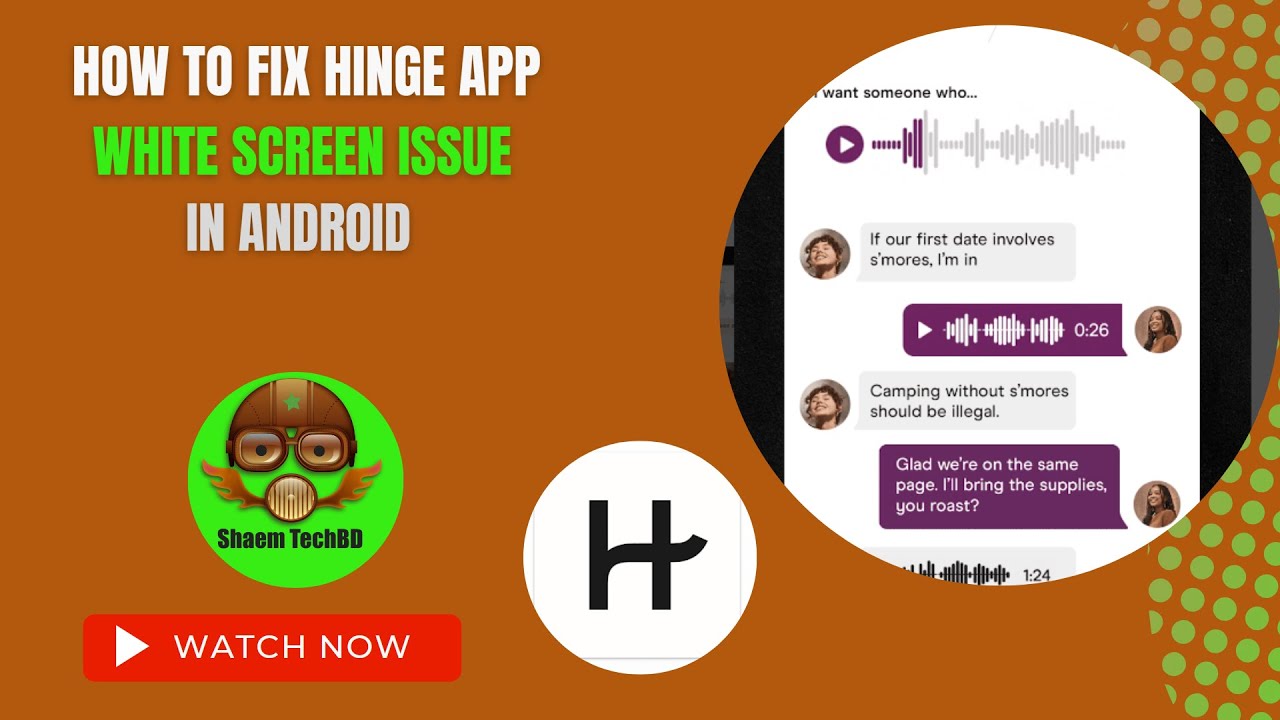 How to Fix Hinge App White Screen Issue in Android After New Updates ...