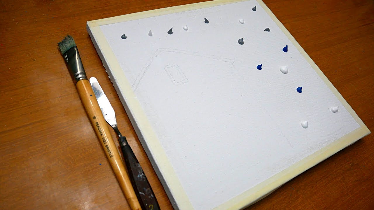 Barn| Acrylic Painting| By Fatima's Art - YouTube