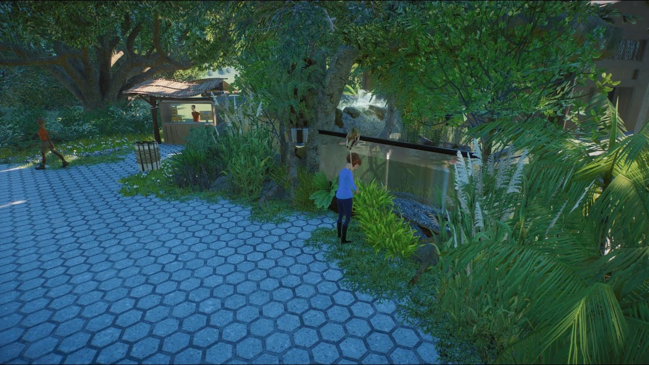 American bull frog exhibit speed build planet zoo - YouTube