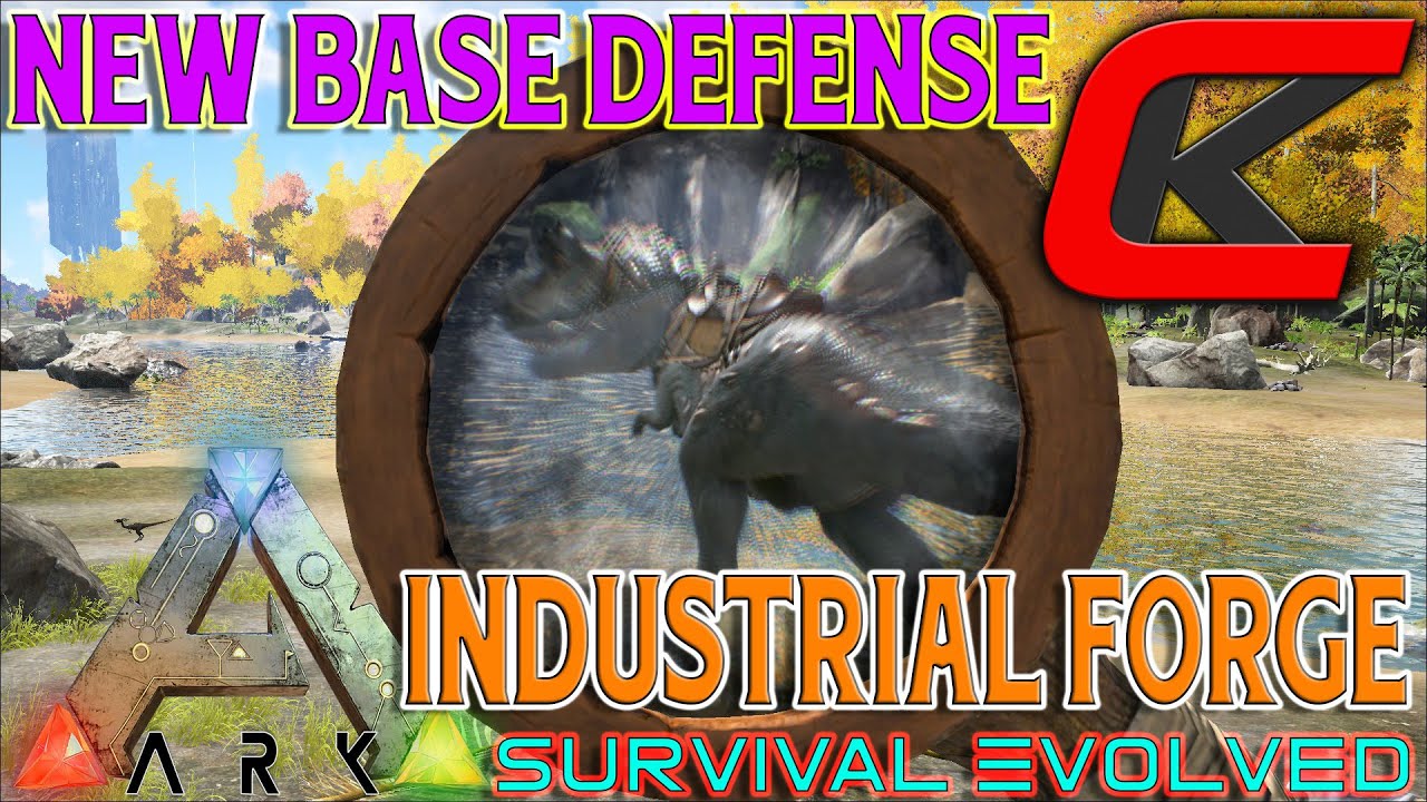 Ark: Survival Evolved - NEW FORGE AND BASE WEAPONS! - YouTube