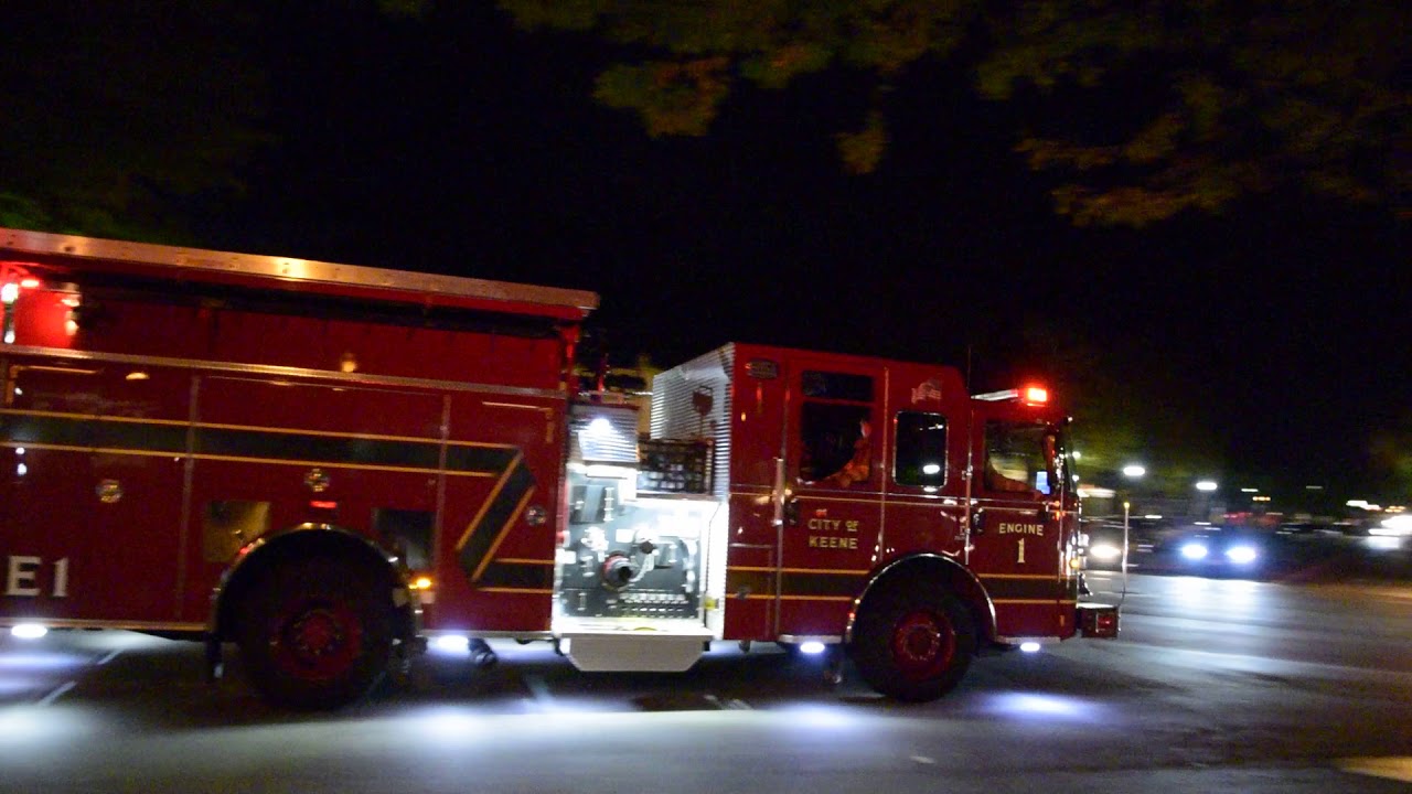Keene, NH Fire Department Engine 1 Responding 10-6-17 - YouTube