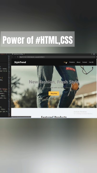 🌟 "You Won't Believe This Fashion Website is Made with Only HTML & CSS ...