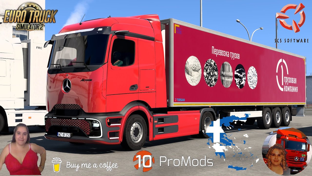 Euro Truck Simulator 2 (1.50) Mercedes Benz Actros MP6 Delivery to ...