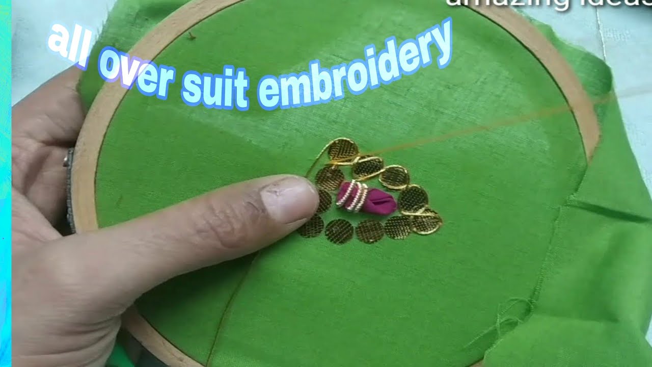 how to make gotta patti work/hand embroidery gota Patti patch/easy ...