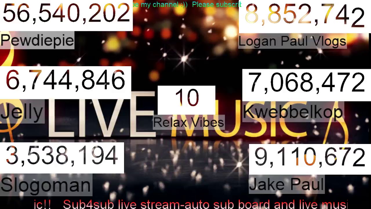 SUB4SUB LIVE STREAM -LIVE SUB COUNT - GAIN ACTIVE SUBSCRIBERS- 24/7 ...