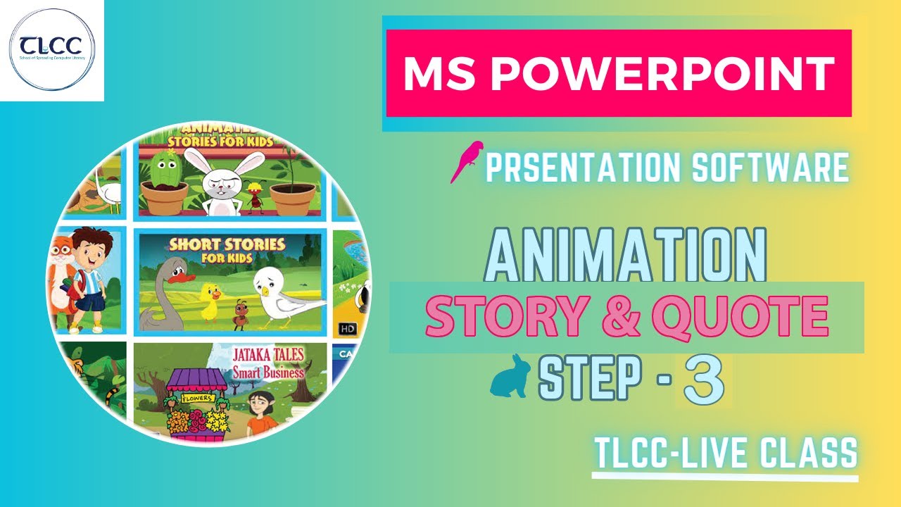 8 PowerPoint Advance Animation Animated Story Live Class | TLCC - YouTube
