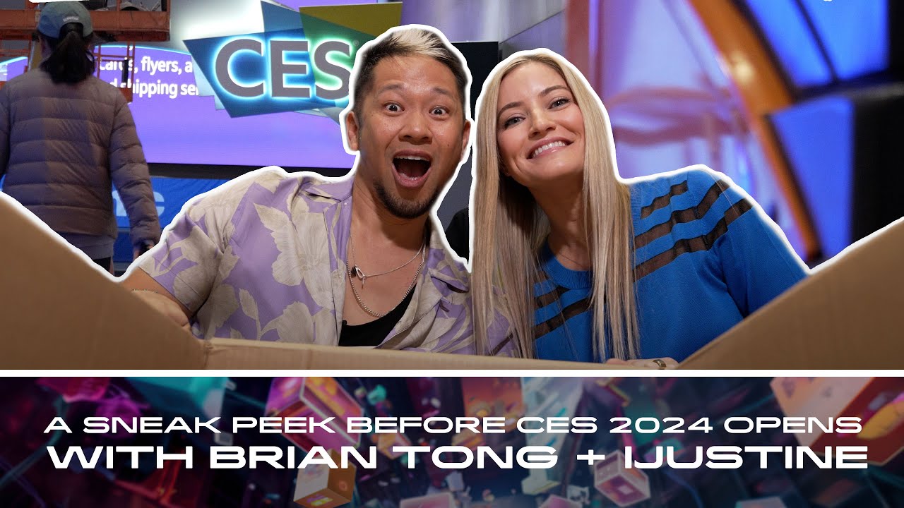 A Sneak Peek Before CES 2024 Opens with @briantong and @iJustine - YouTube