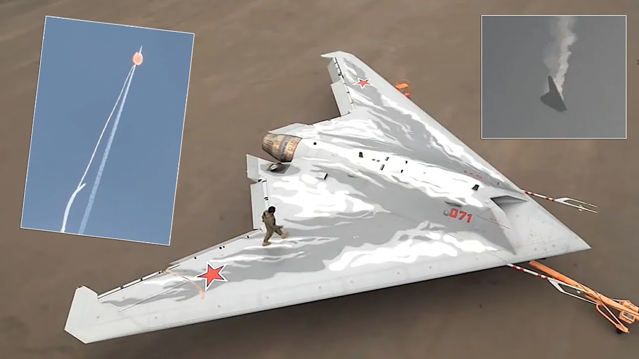The Sukhoi S-70 drone: a counterpart of Su-57 - YouTube