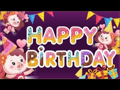 Happy Birthday Song Lyrics (English) - Kids songs - Karaoke songs with ...