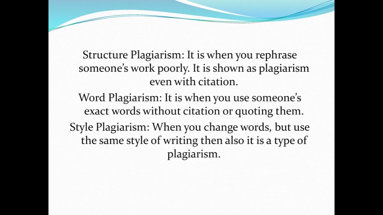 Know Intentional vs Accidental Plagiarism - YouTube