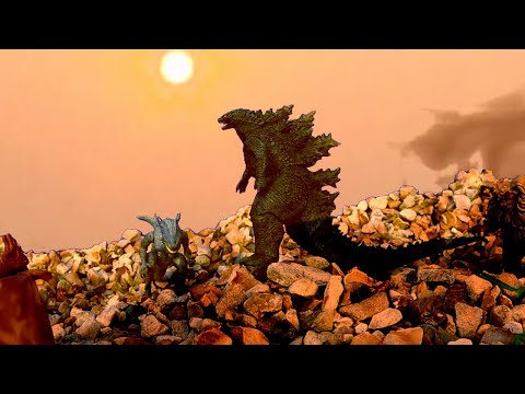 Godzilla KOTM- Ending scene w/figures