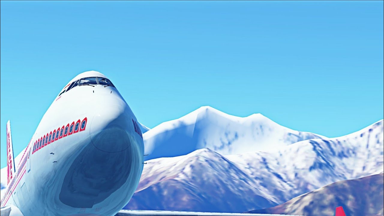 Flying next to Mount Everest Range with a 747 | Infinite Flight Global ...
