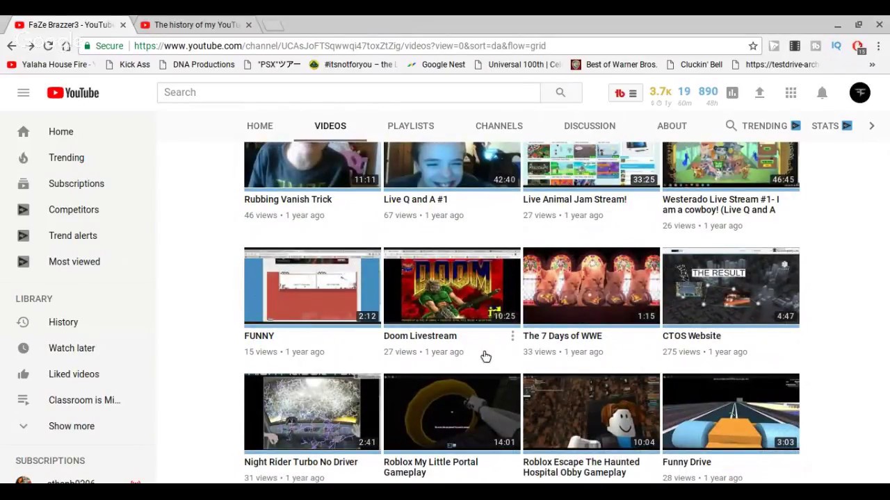 The history of my YouTube channel... LIVE! (Ask questions in the chat ...