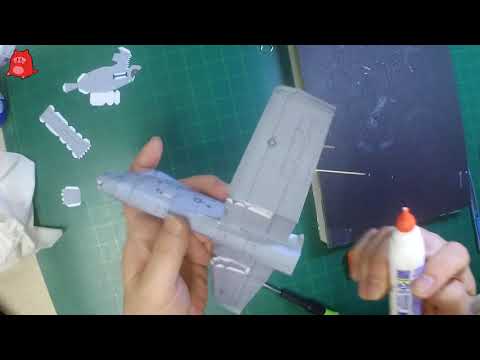 페이퍼크래프트(Paper Craft) A10 썬더볼트 제작영상 제2편 - YouTube