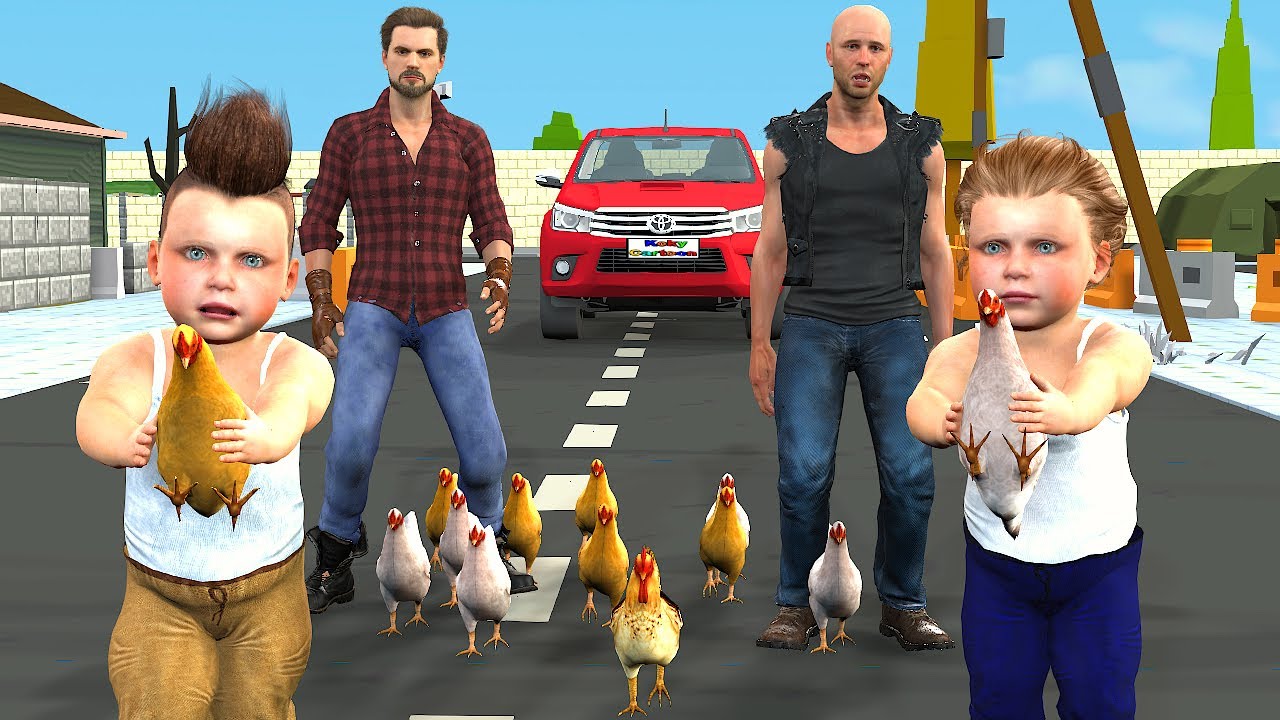 Koky Stole Chickens For Hungry Koko | Funny Comedy Cartoon - Koky ...