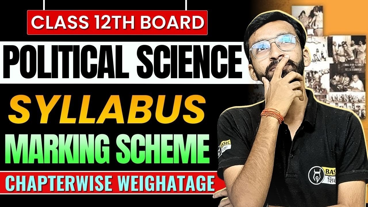Political Science Class 12th Chapterwise Weightage | Political Science ...