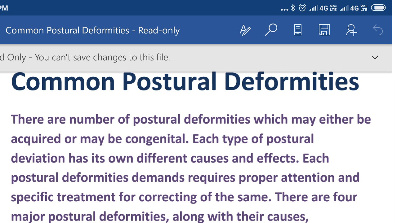 Postural deformities and their preventive and remedial measures - YouTube