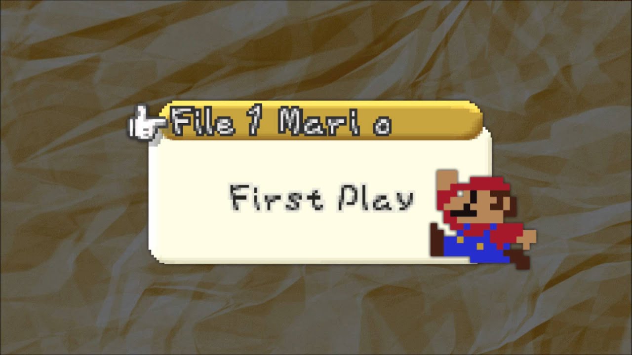 Paper Mario - File Select (8-bit 2A03) - YouTube