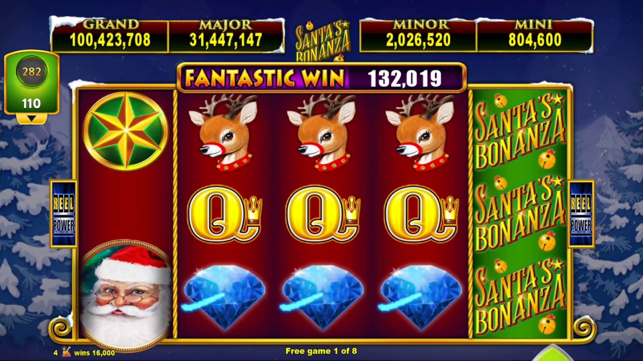 SANTA'S BONANZA Video Slot Casino Game with a FREE SPIN BONUS and ...