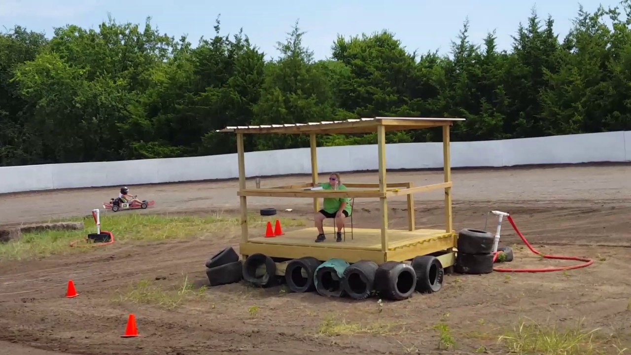 7/29/17 Big O Speedway Yard Kart Heat 2 - YouTube