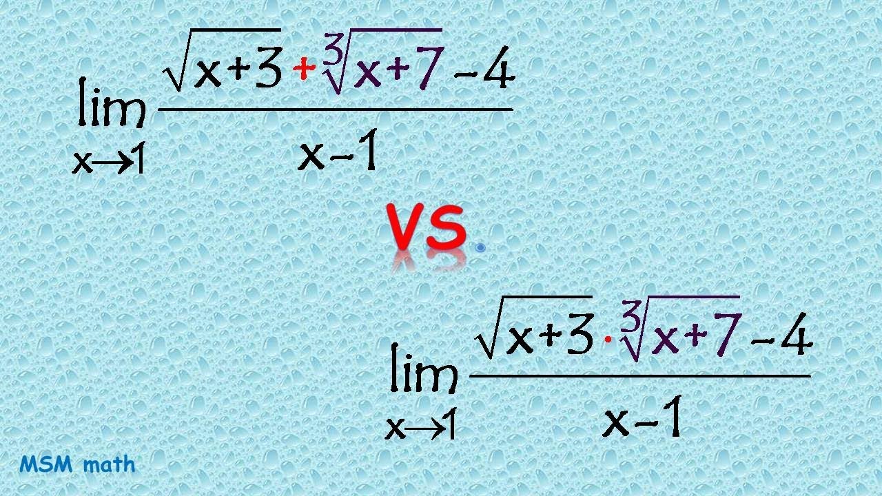 Evaluating a Limit Involving a Radical| MSM math - YouTube