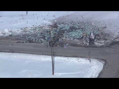 Aerial video shows destruction at scene of Humboldt Broncos bus crash ...