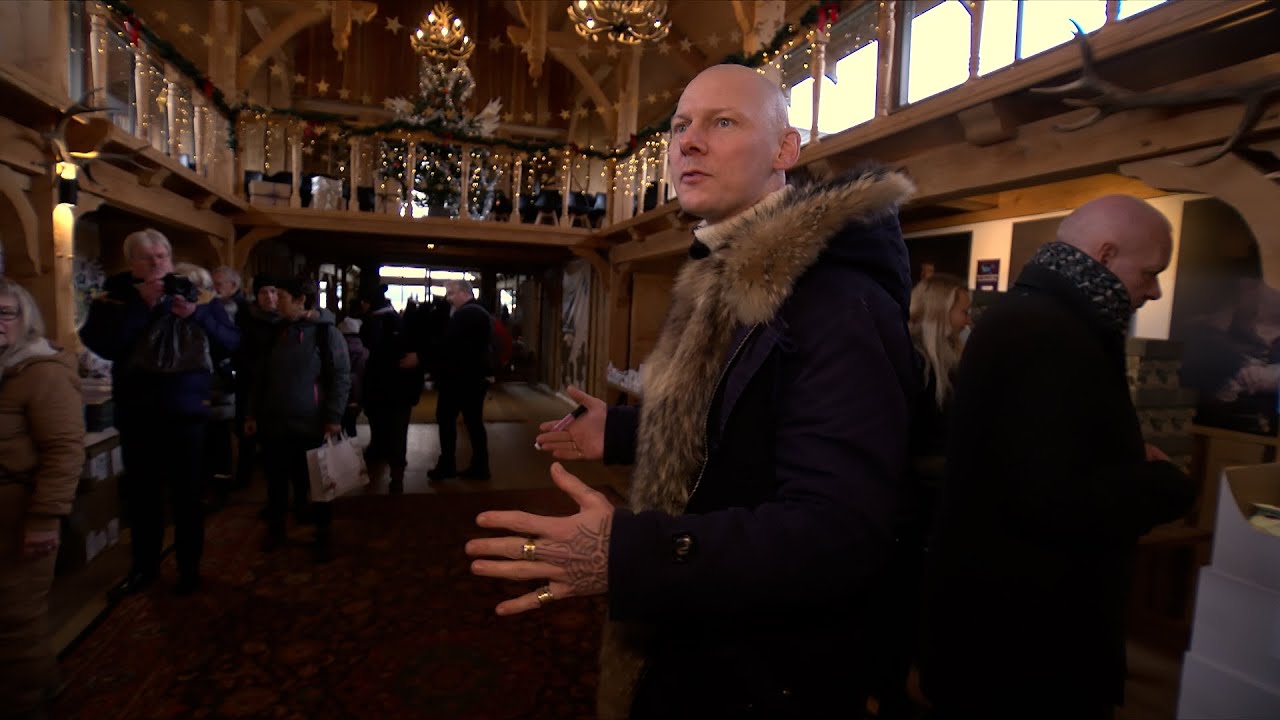 Jim Lyngvild holder julemarked hjemme på Ravnsborg - YouTube